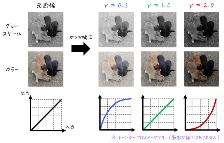 うさぎでもわかる画像処理 Part02 トーンカーブと画像処理 [Python・MATLABコード付き] - 工業大学生ももやまのうさぎ塾 ...